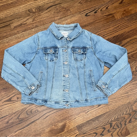 torrid | Jackets & Coats | Torrid Womens Plus Destructed Denim Jean ...
